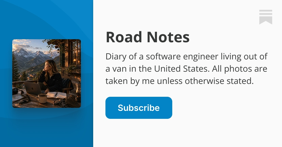 Road Notes | Girl with a van | Substack
