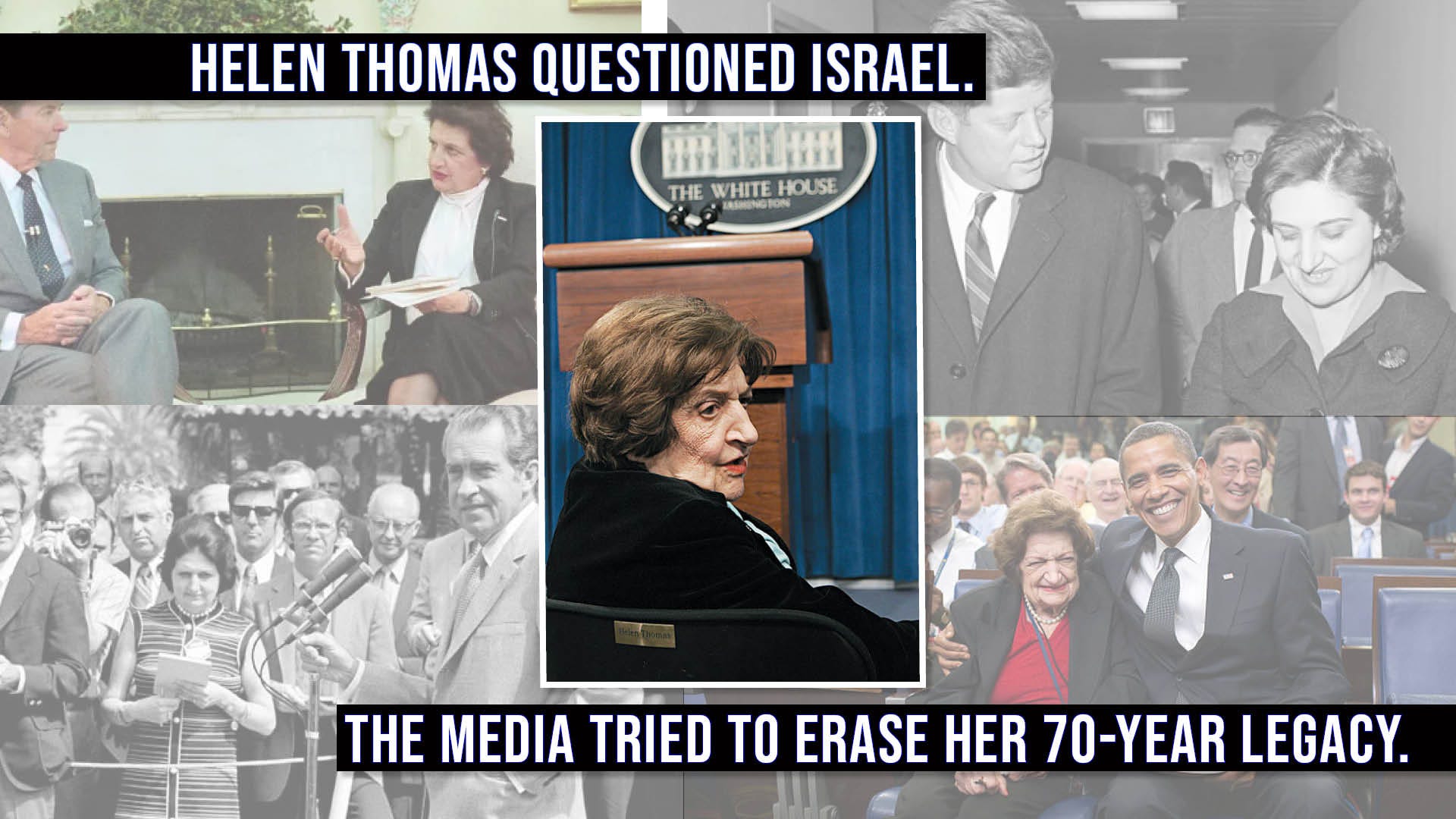 Helen Thomas Questioned Israel. The Media Tried to Erase Her 70-Year ...