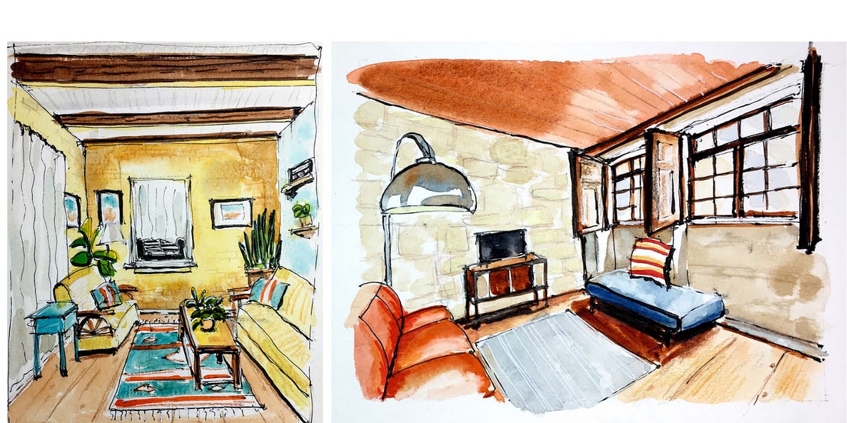 perspective drawing year 2