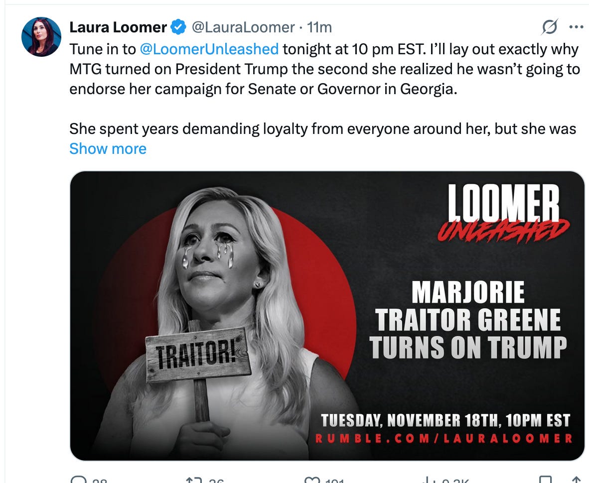 Laura Loomer Just Figured Out Republicans Have a Nazi Problem