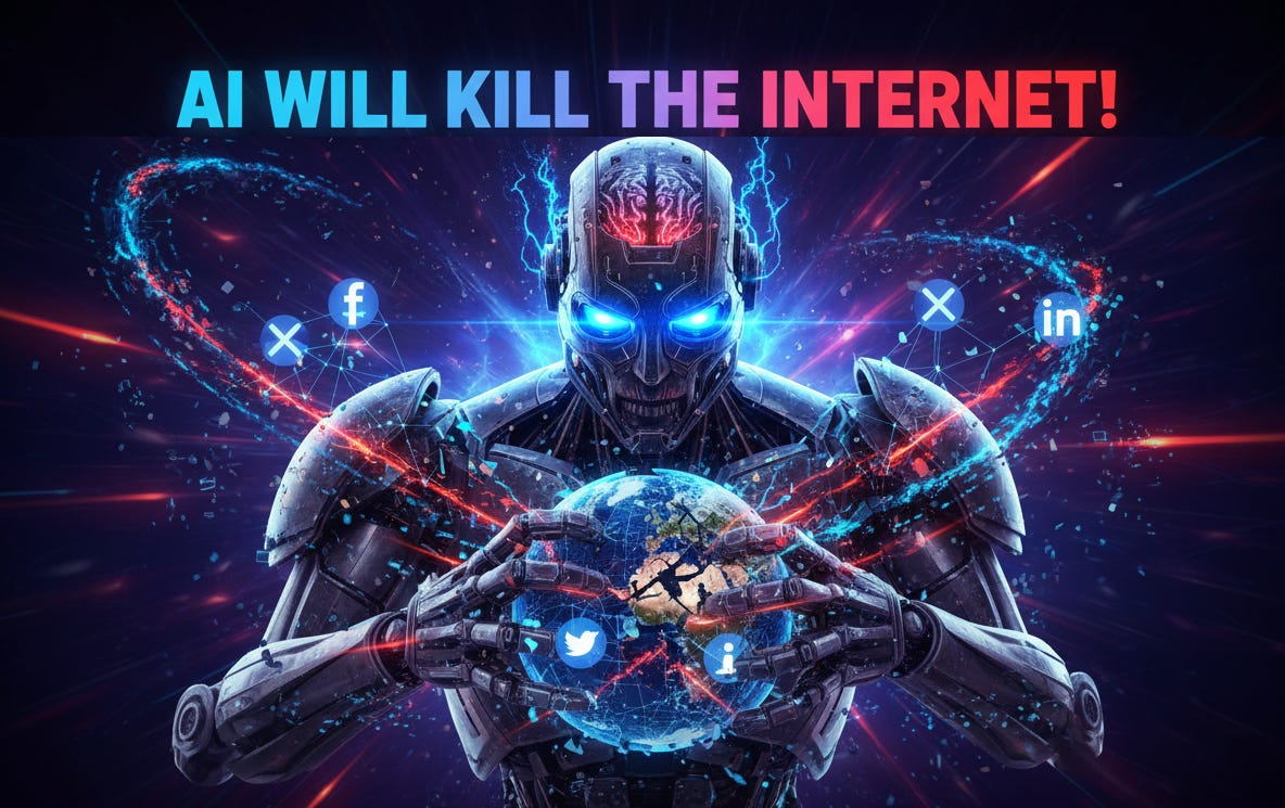 AI will kill the internet... - Rachel Mathews Misadventures