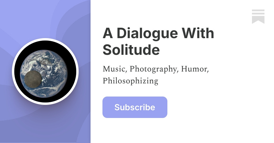 A Dialogue With Solitude | Jeffrey Davison | Substack