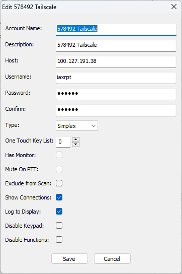 TechNote: Connect your AllStarLink node to a Windows PC with IAXRPT