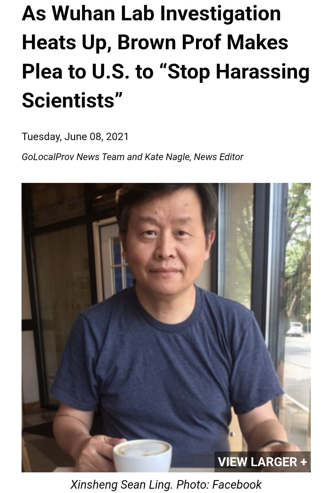 A physics professor at Brown University in Providence made a public ...