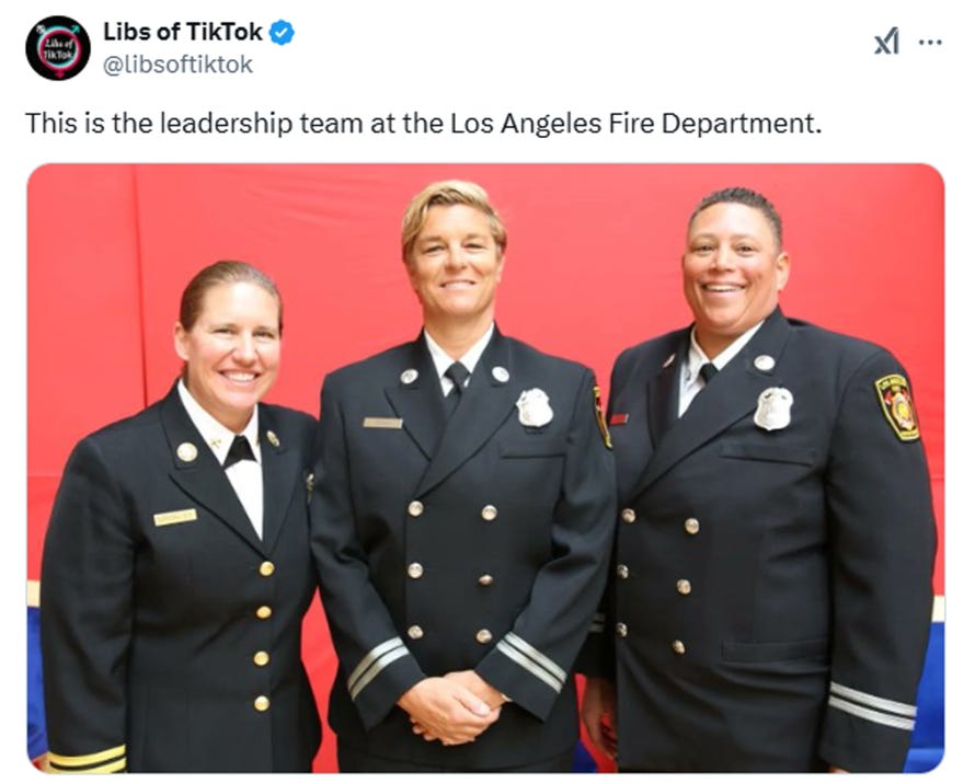 DEI at the LA Fire Department - Libs of TikTok