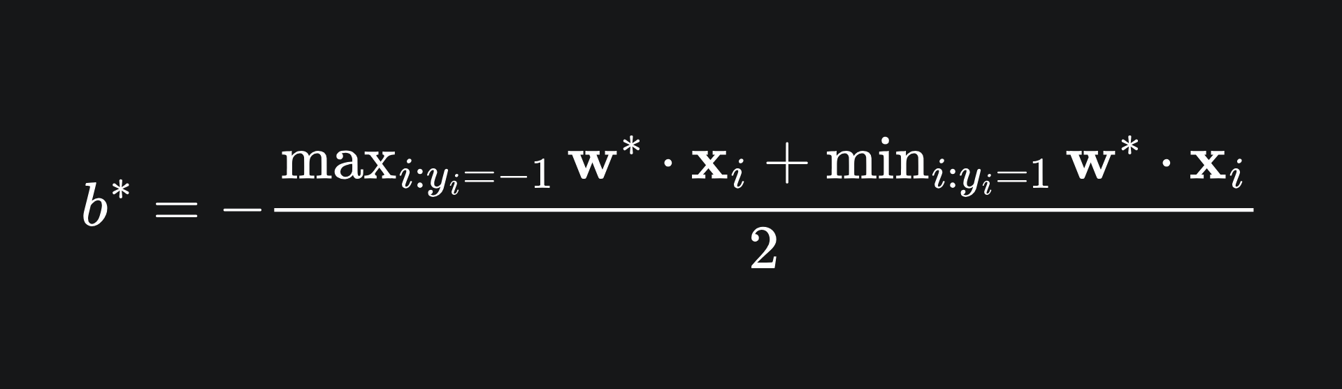 Optimising the Support Vector Machine using Lagrange multipliers (step ...