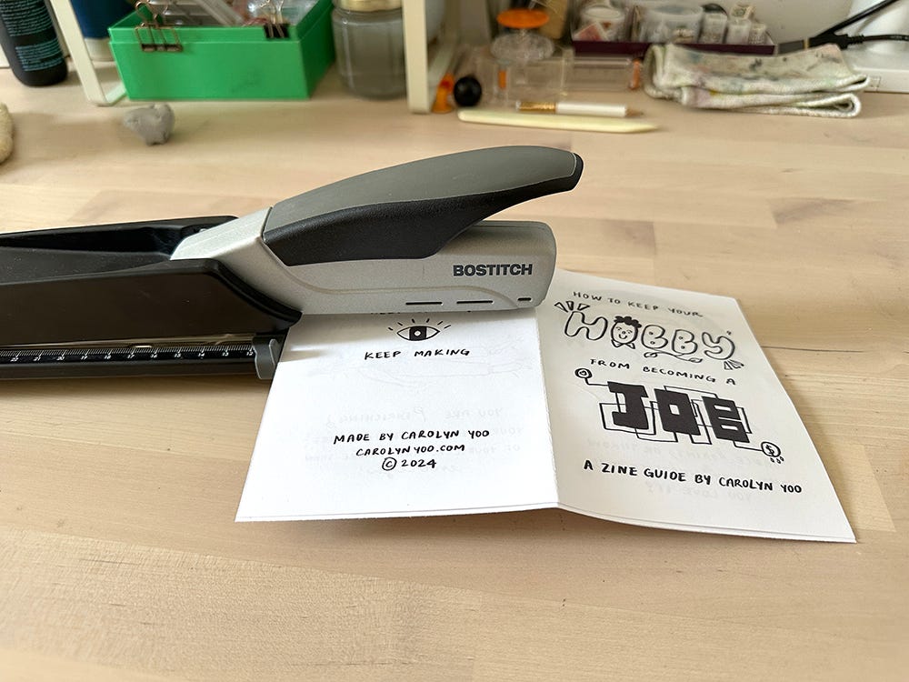 How to make a booklet zine - by Carolyn Yoo - SEE YOU