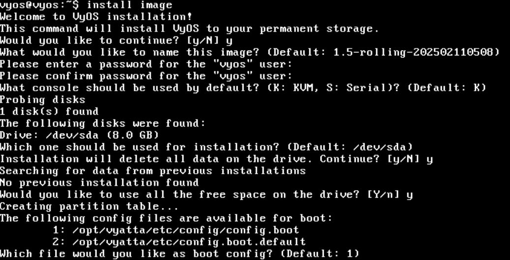 VyOS: Installation - by Karl William - Open Source Is Fun