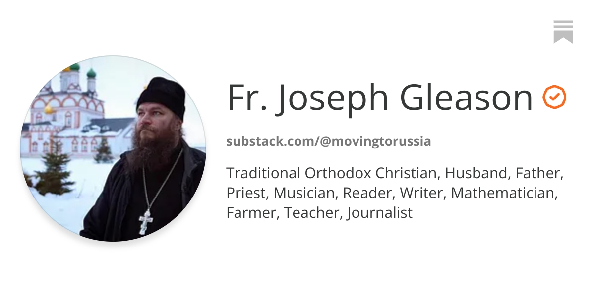 Fr. Joseph Gleason | Substack
