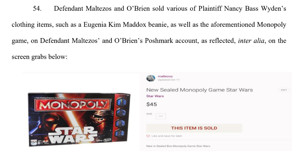 Lawsuit: Wyden wife didn't notice stolen $655k