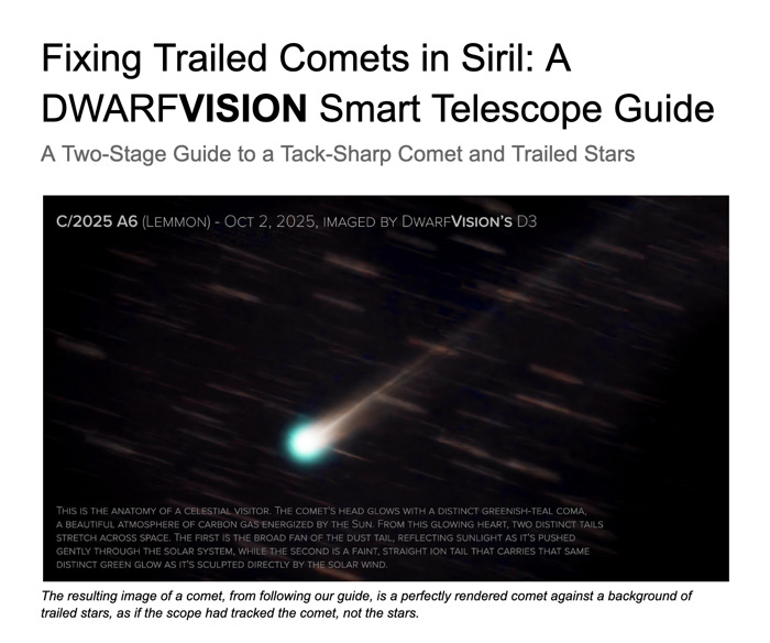 The Comet-Hunter's Toolkit: A PRO-Guide + Key Acquisition Tips