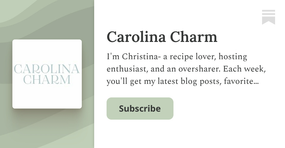 Carolina Charm | Christina Marcellino | Substack