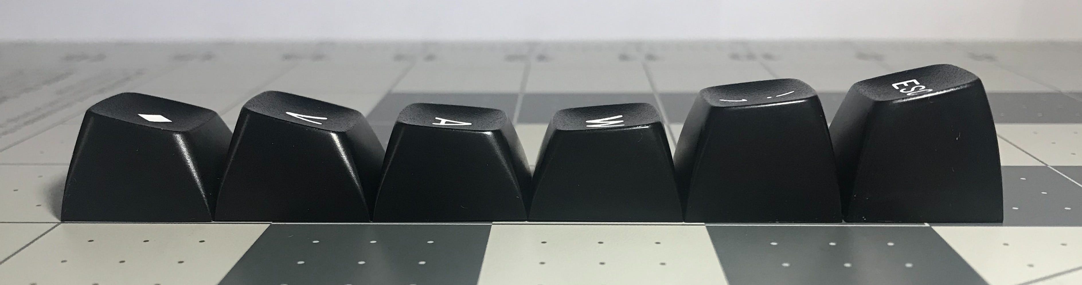 All the keycap profiles compared* - by Pacific Debates