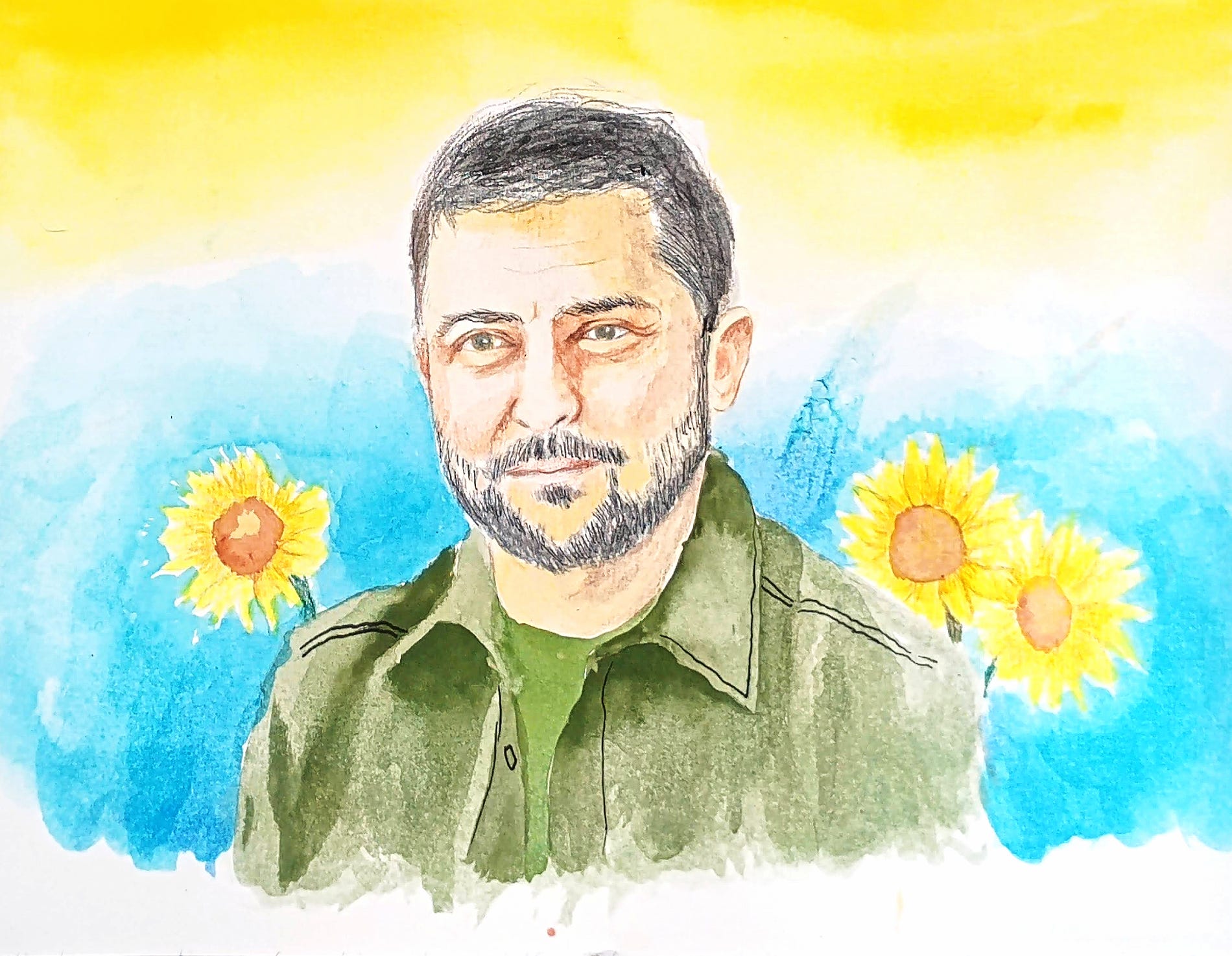 Viktor Kravchuk (@viktorkravchuk): "My wife Lyubov painted this ...