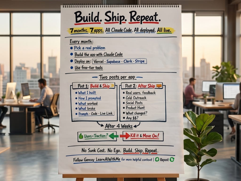 Claude Code: Build. Ship. Repeat. - by Gencay