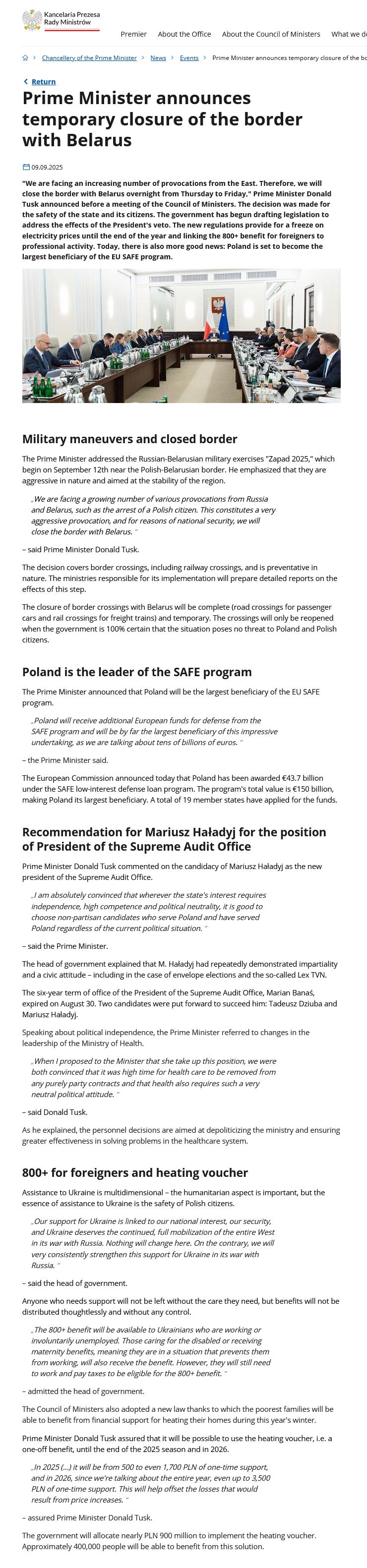 Escalations at Poland-Belarus Border Amid Zapad 2025 Exercises and ...