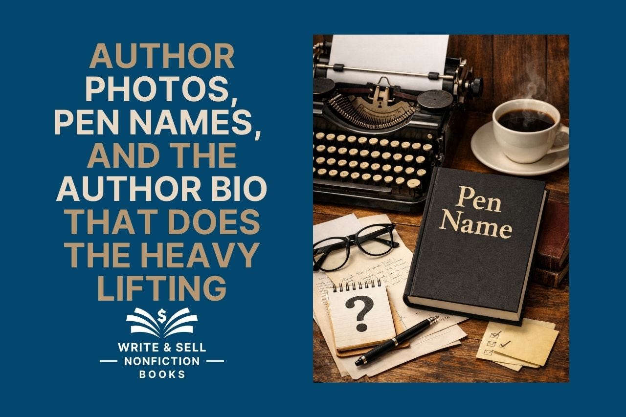 Author Photos, Pen Names, and the Bio That Does the Heavy Lifting