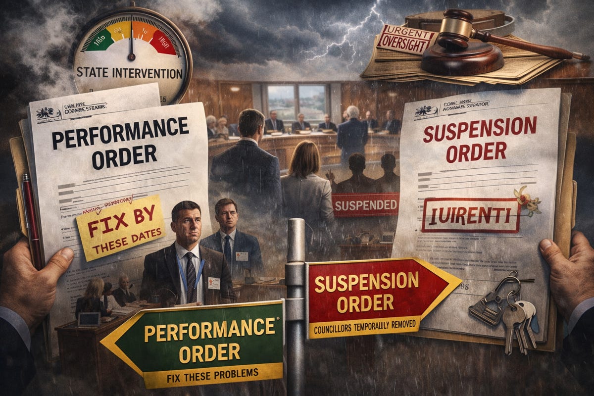 Shoalhaven cheat sheet: What a “Performance Order” or “Suspension Order ...