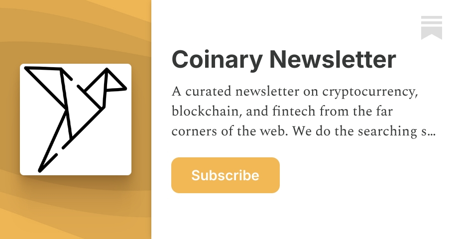 Coinary Newsletter | Pedro Armelin | Substack
