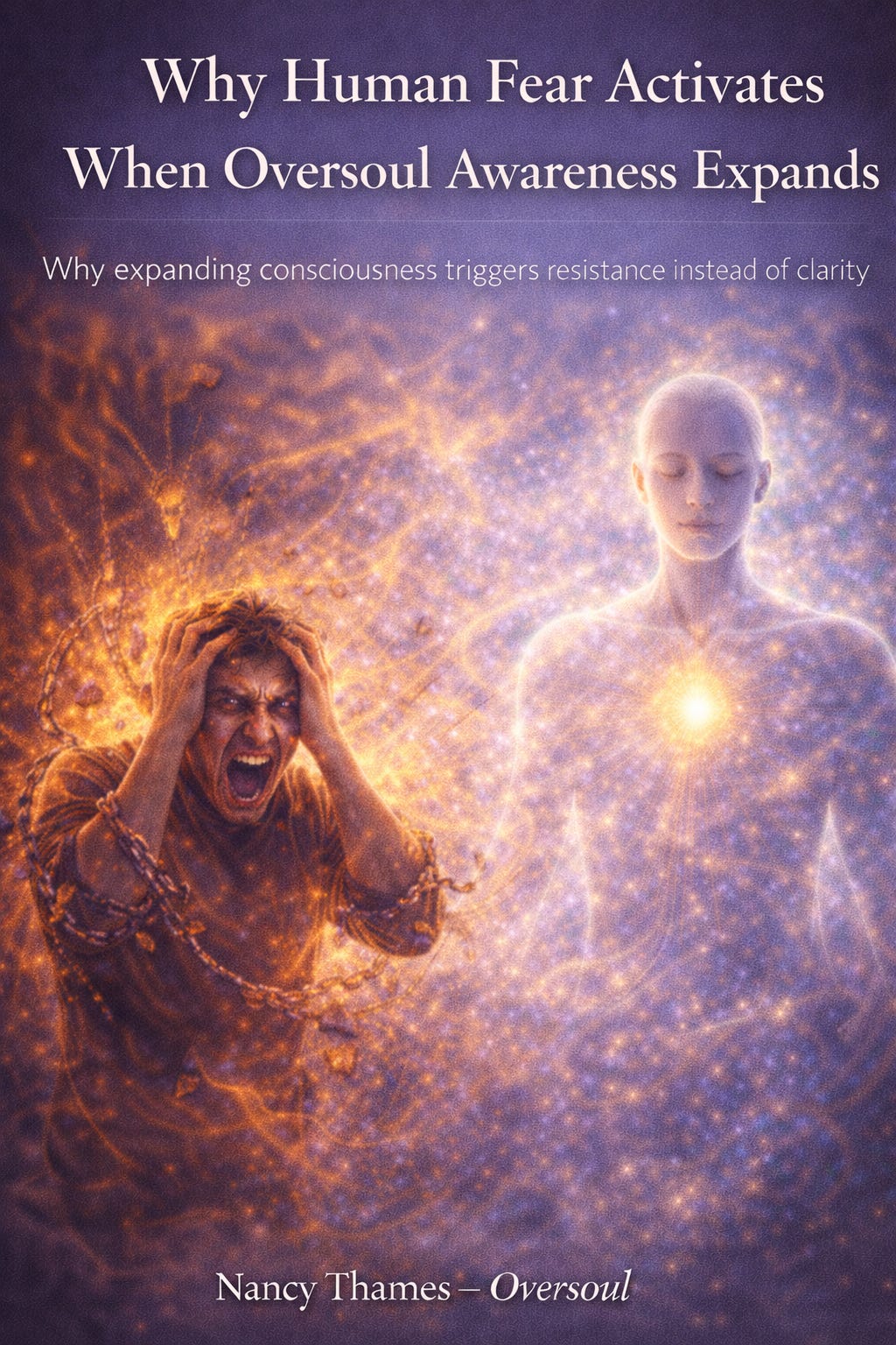 Why Human Fear Activates When Oversoul Awareness Expands