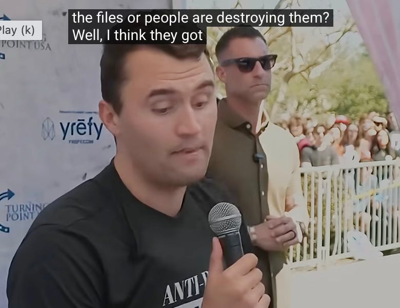 Charlie Kirk, Epstein, and the Politics of Transparency