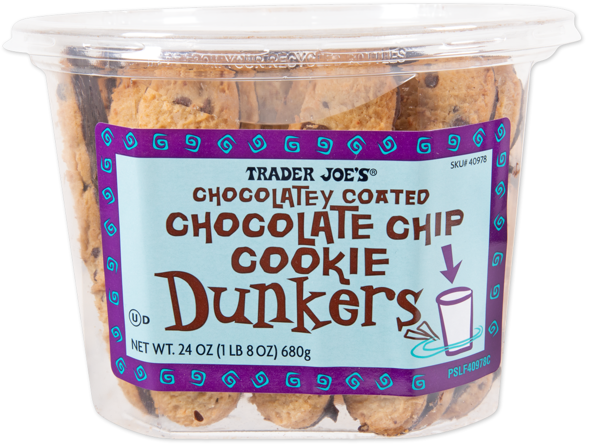 Trader Joe's Tuesday Treats: Chocolatey Coated Chocolate Chip Cookie ...