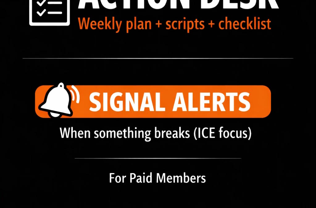 Premium Signal Alert: ICE “home entry” memo + federal judge pushback ...