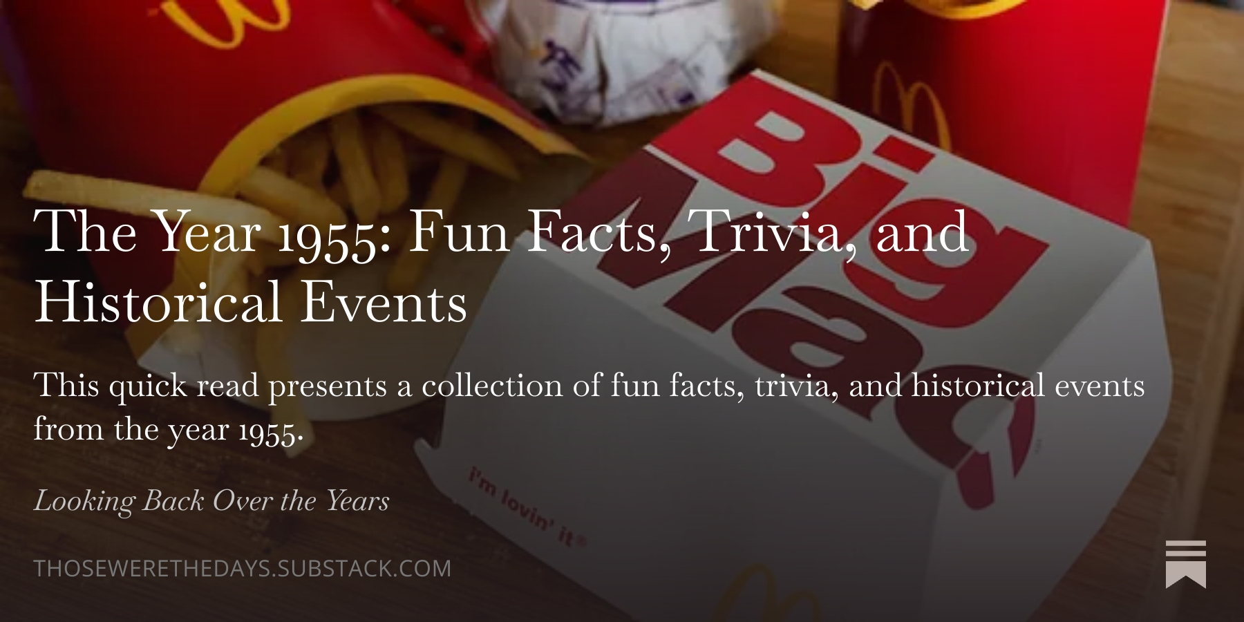 The Year 1955: Fun Facts, Trivia, and Historical Events