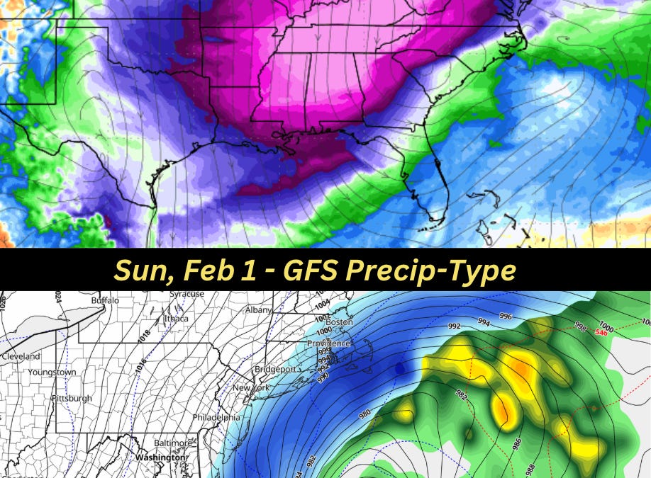 Arctic Air Spills into the Southeast as Coastal Cyclogenesis Ramps Up