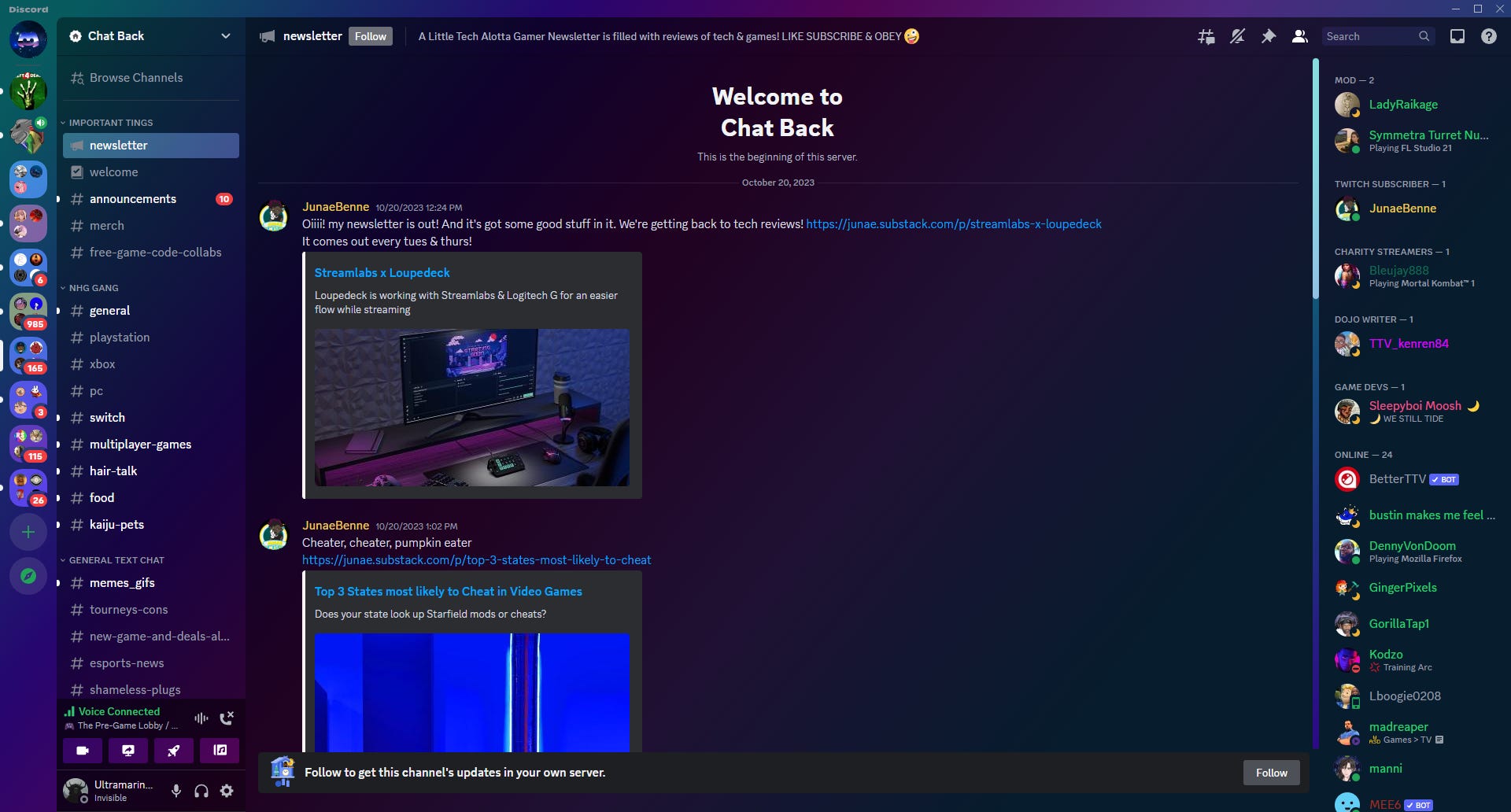 Discord's Announcement Channel Feature - by Junae Benne