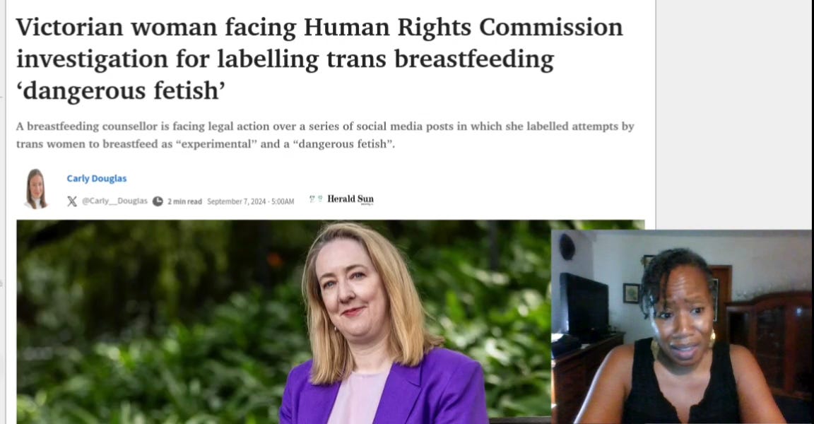Jasmine Sussex Persecuted For Calling Out Pedo Moob Feeding Man