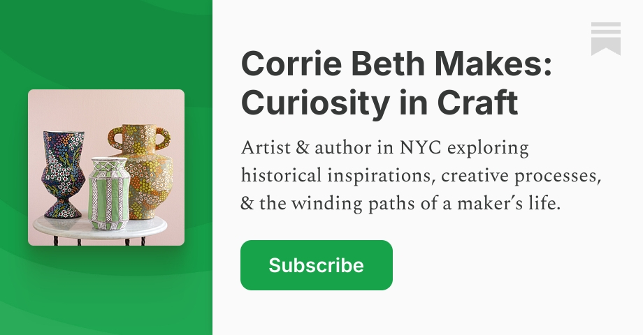 Corrie Beth Makes: Curiosity in Craft | Substack