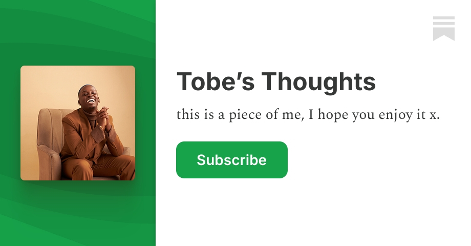 is this my sad boy era? - by Tobe Ugeh - Tobe’s Thoughts