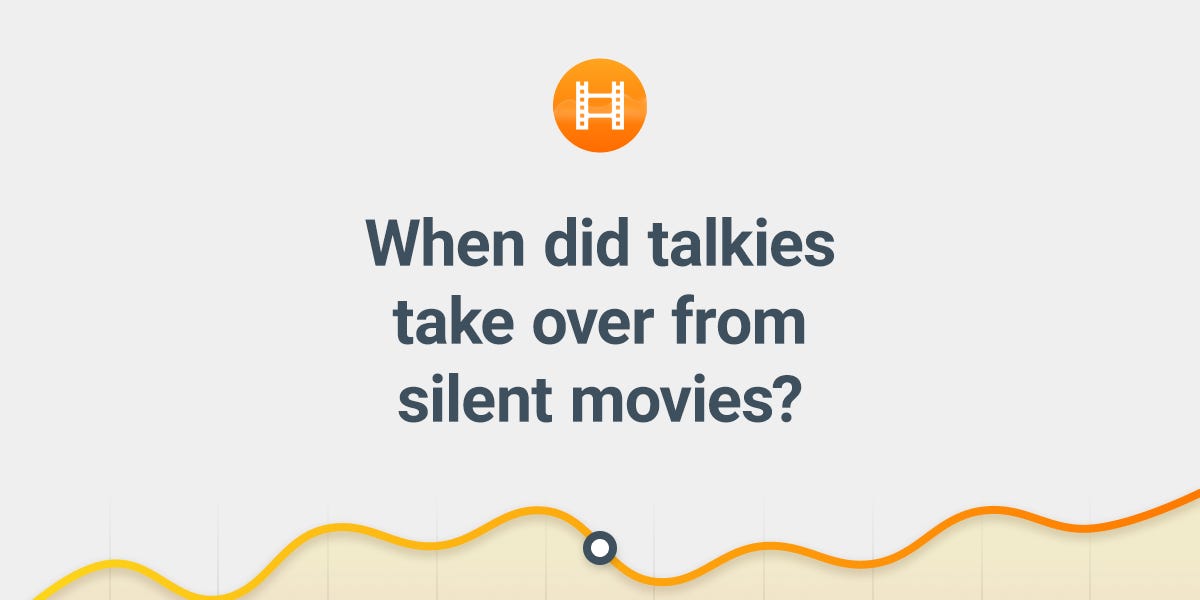 When did talkies take over from silent movies?