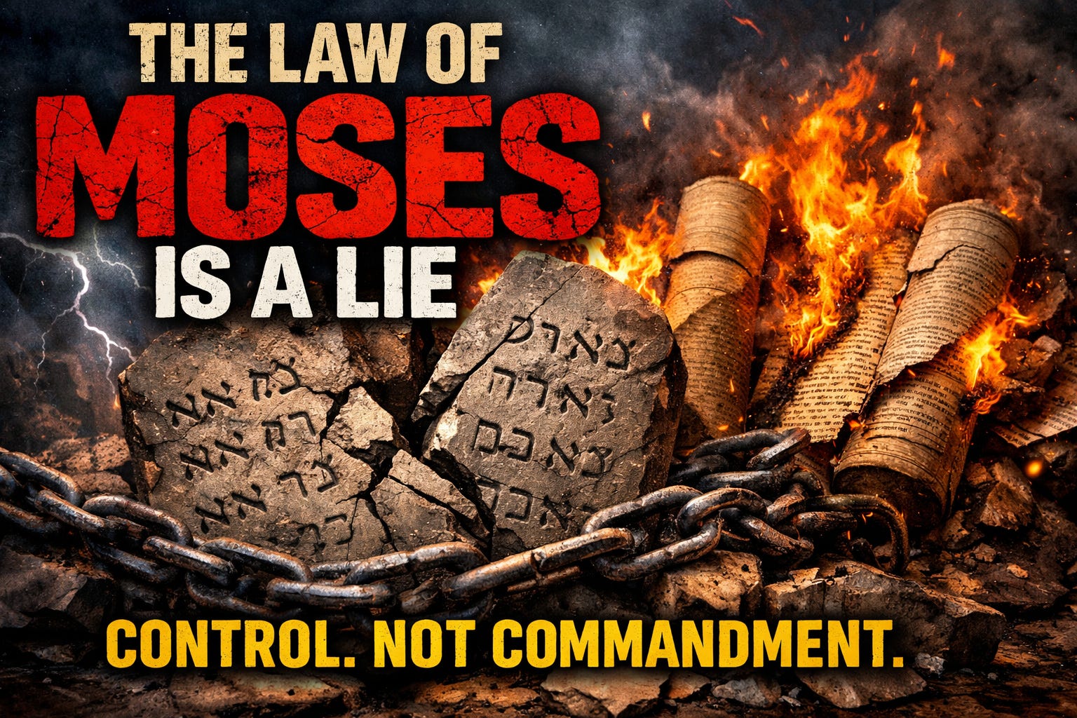 The Law of Moses Is a Lie Imperial Control Disguised as Commandment