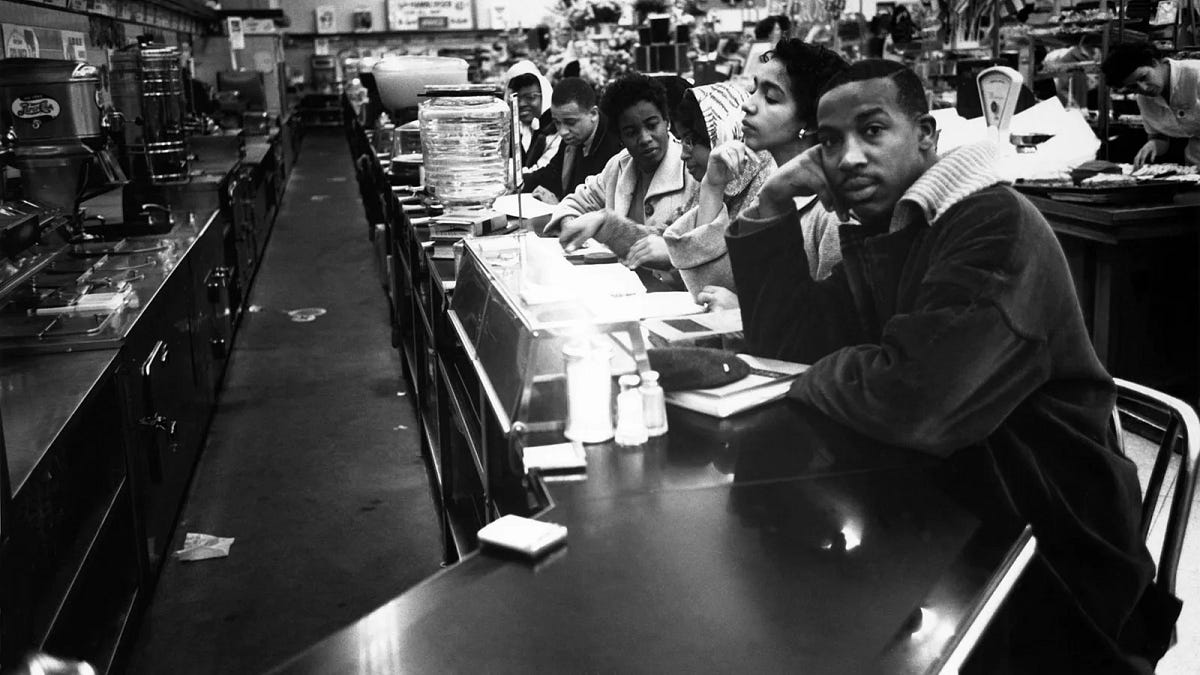 ☕ February 1, 1960 – The Greensboro Sit-In Challenges Retail Segregation