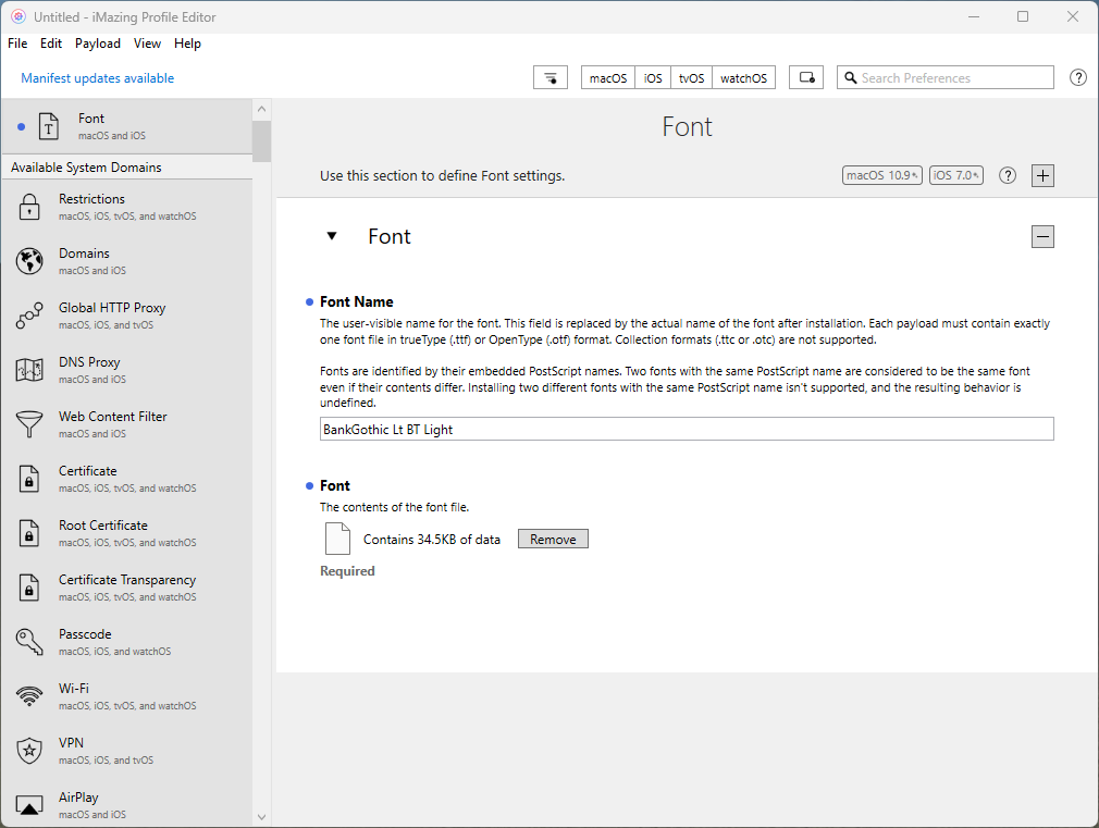 Creating custom configuration profiles for Apple Devices for Intune