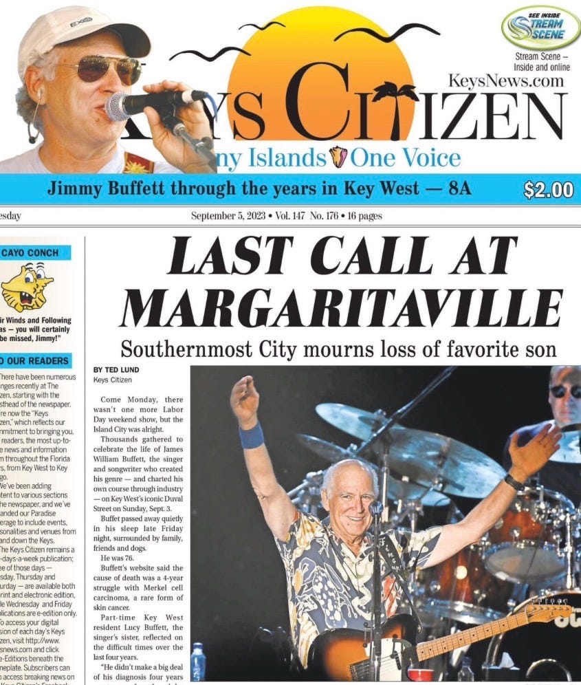 Jimmy Buffett Keeps Cashing In: Key West Icon Lands on Forbes’ 2025 ...