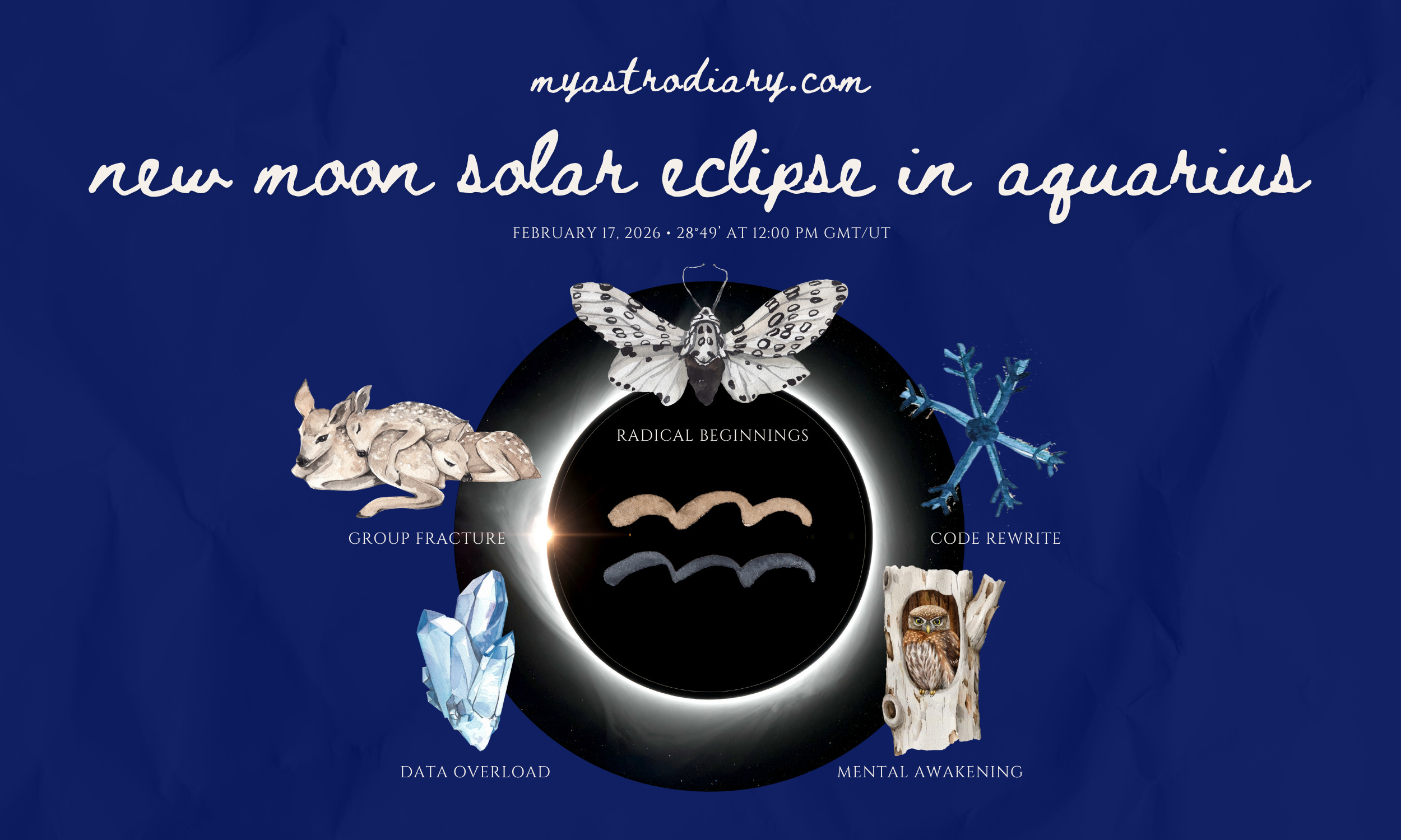 New Moon Solar Eclipse in Aquarius February 17, 2026 – Cosmic Reset ...