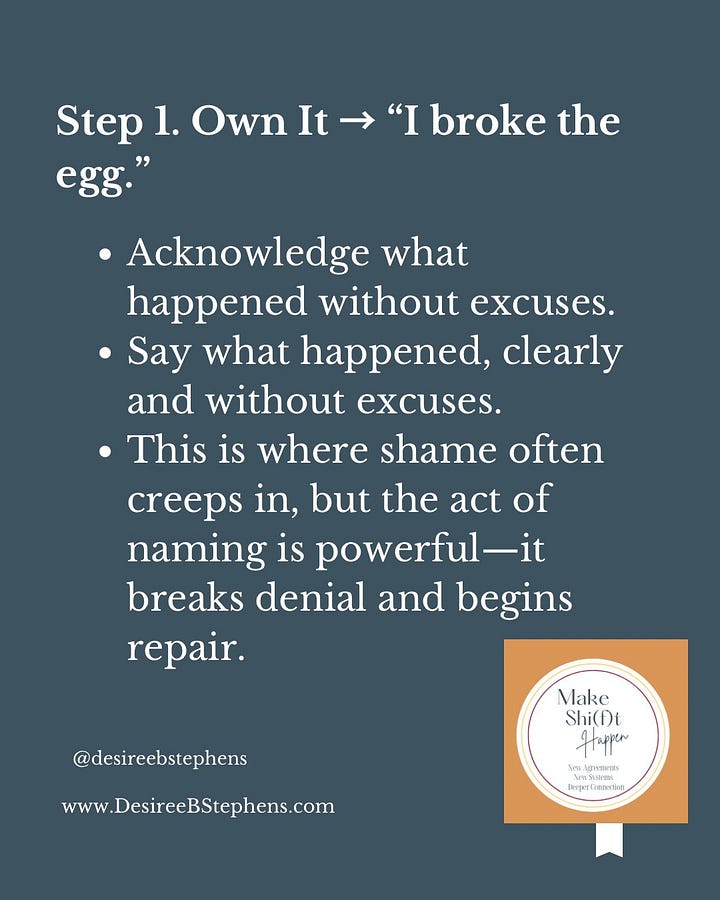 Guilt Is Not Accountability — It’s Avoidance