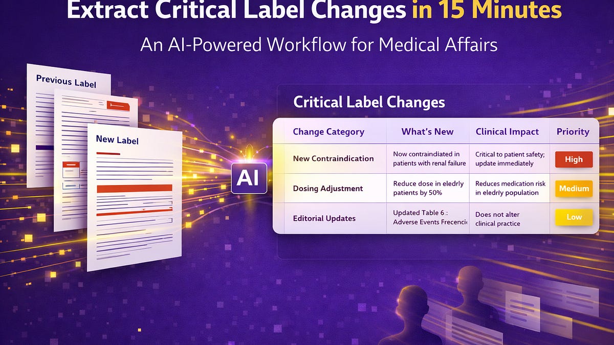 Extract Critical Label Changes in 15 Minutes: An AI-Powered Workflow ...