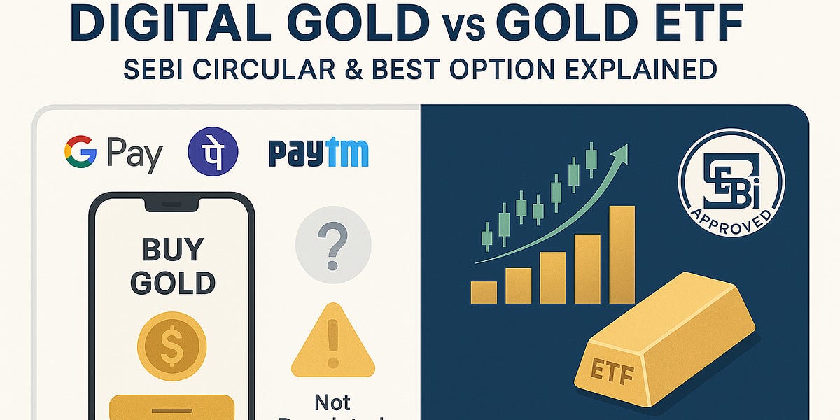 Digital Gold vs Gold ETF: SEBI Circular & Best Option Explained