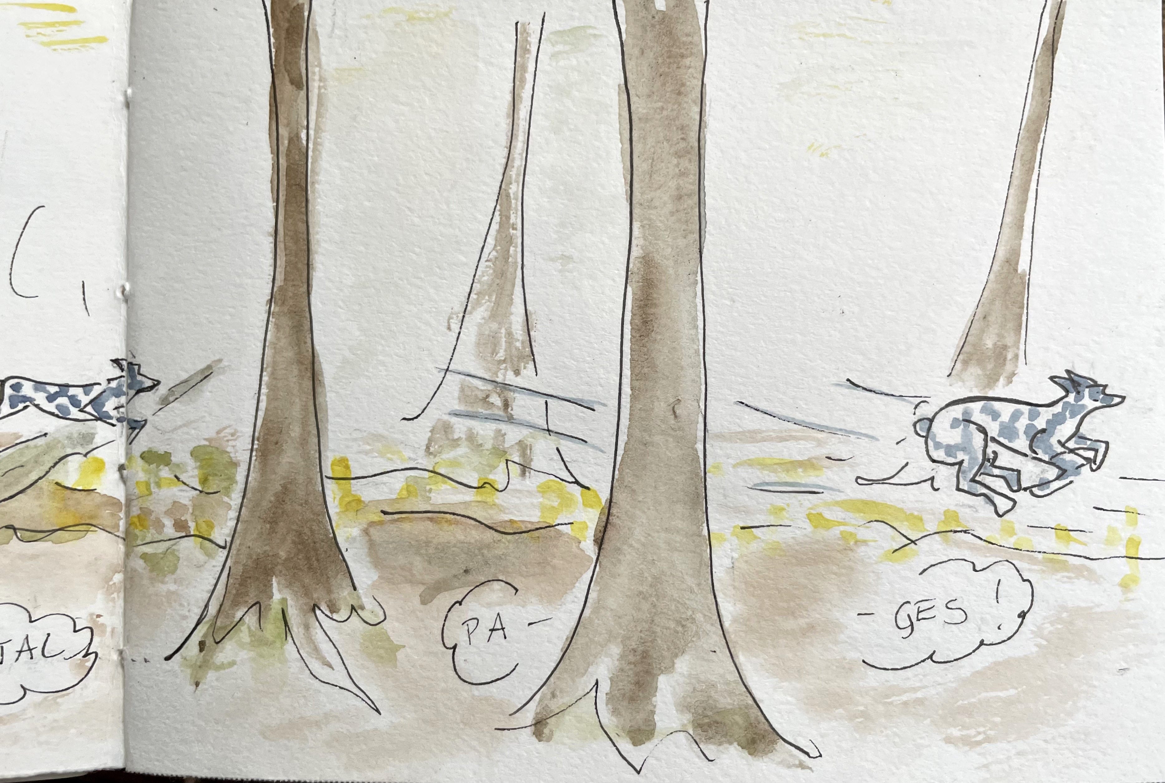 skipping across the gutter - by Sarah C Swett - The Gusset