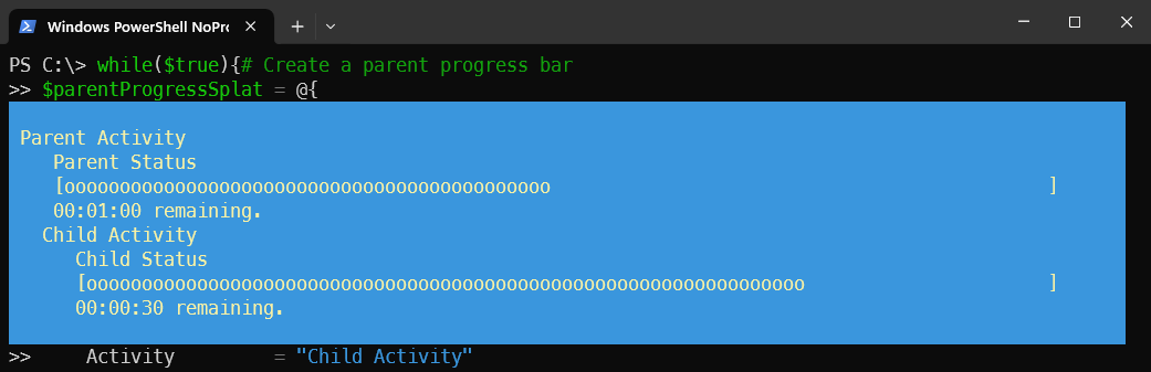 Using Progress bars in loops - The Script Shack