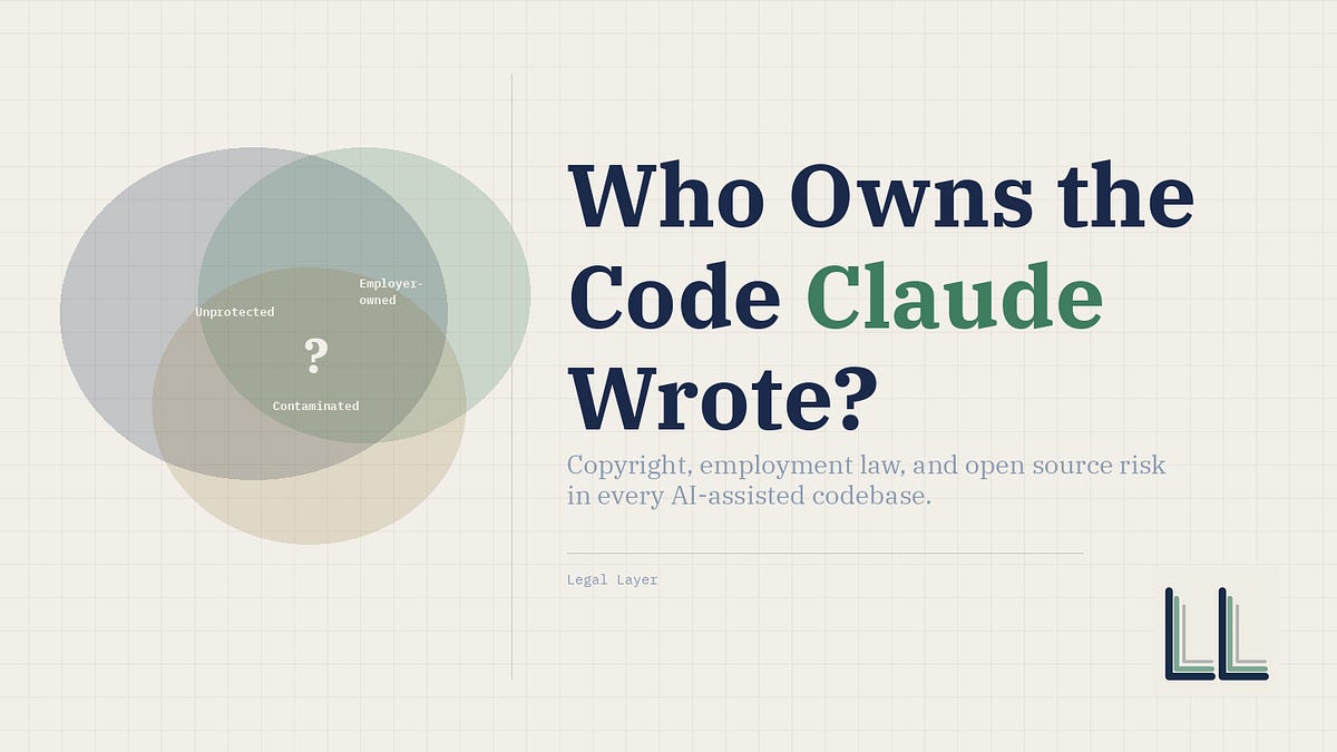 Who Owns the Code Claude Wrote? - by Sena Evren