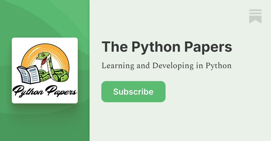 The Python Papers | Mike Driscoll | Substack