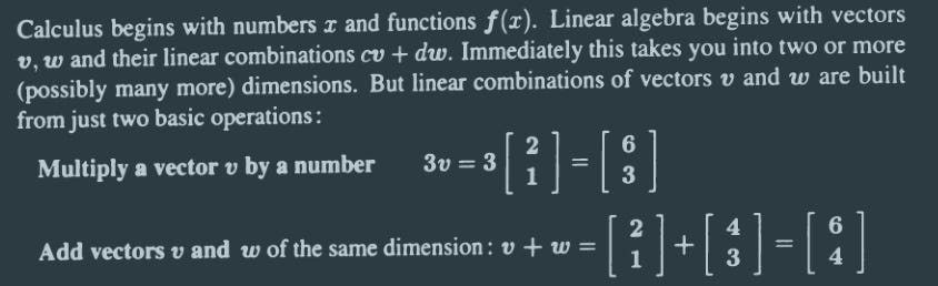 Linear Algebra - Vectors and Linear Combinations
