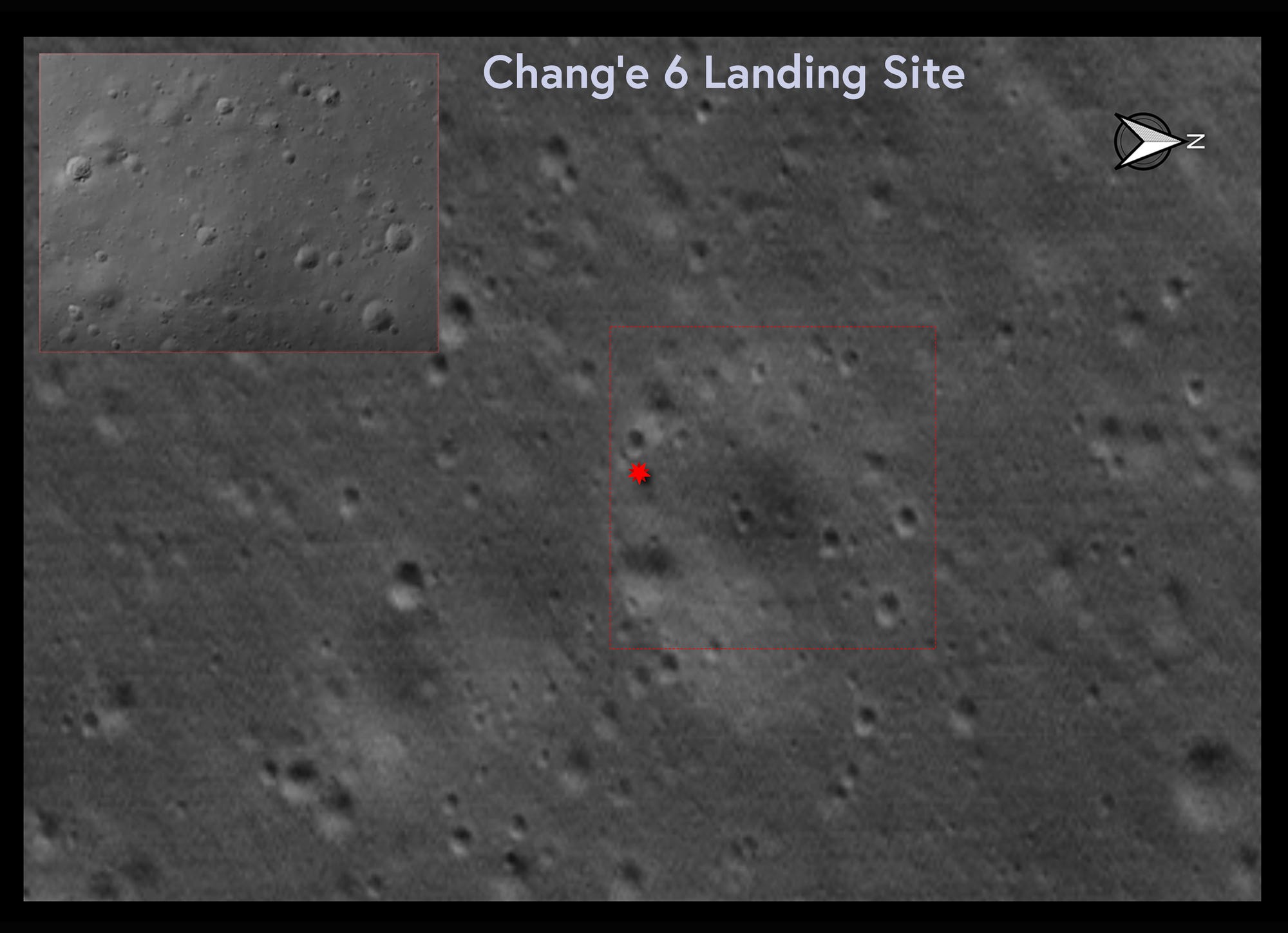 Chang'e 6 lands on the Far-side of the Moon