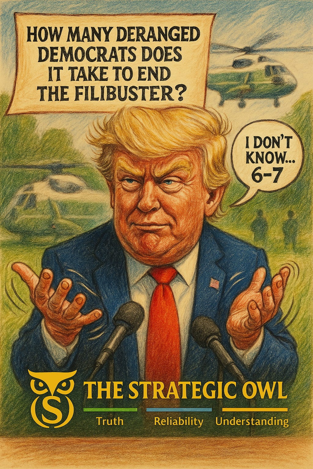 Owl Watch: Trump - "DERANGED DEMOCRAT" - by Taylor Irby