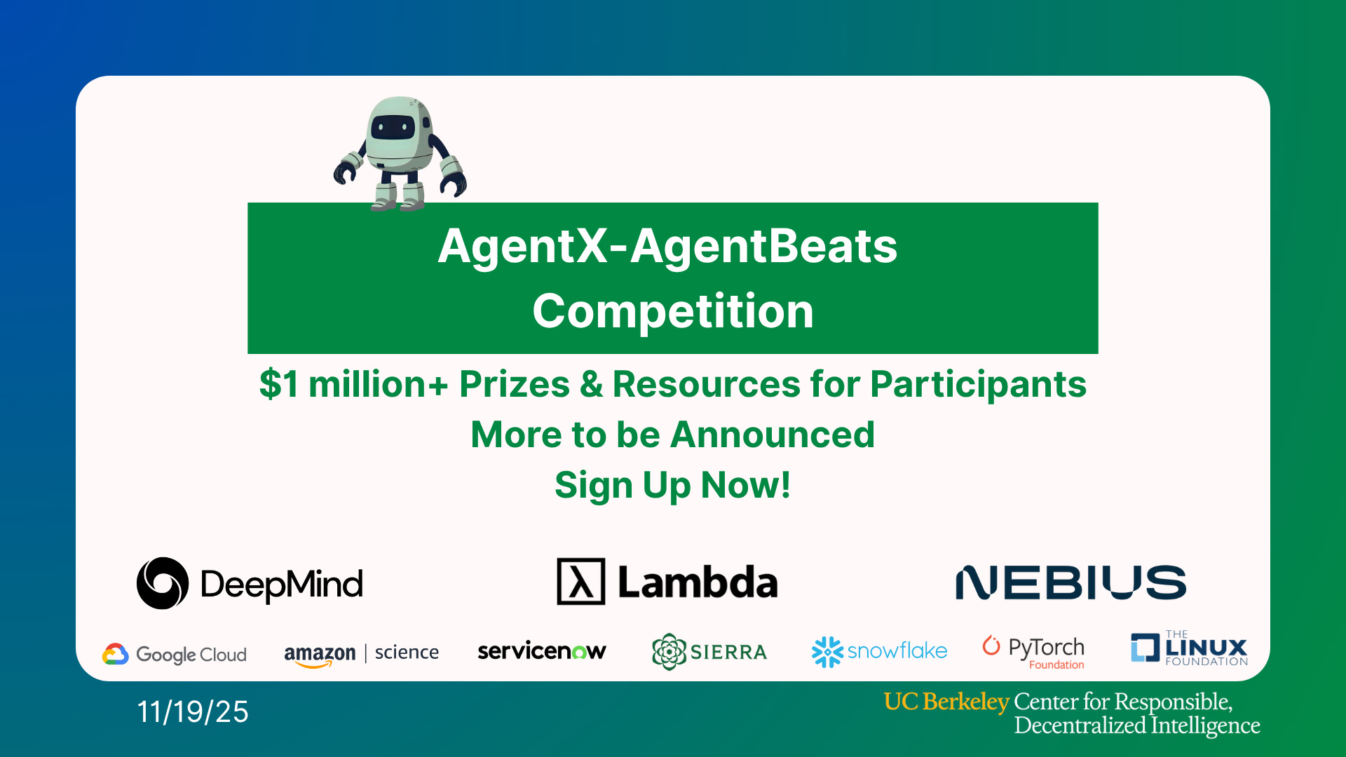 Agentic AI Weekly | Berkeley RDI | November 19, 2025